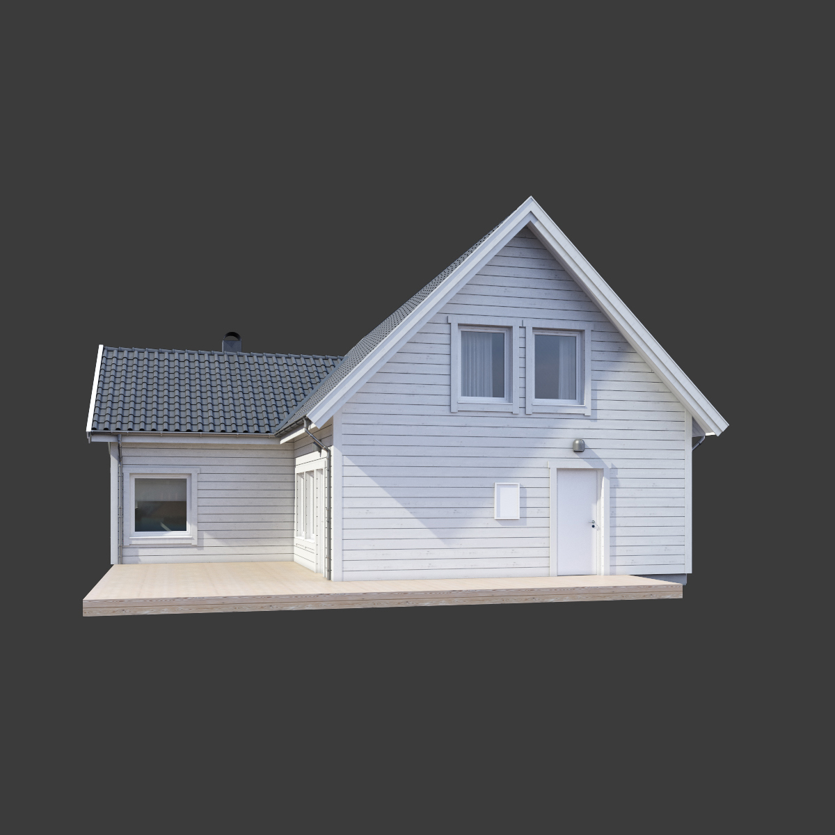 3d realistic house model