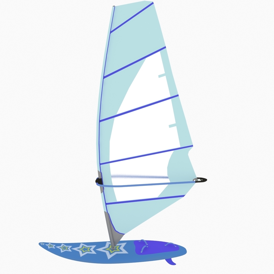 windsurfing freestyle board 3d max