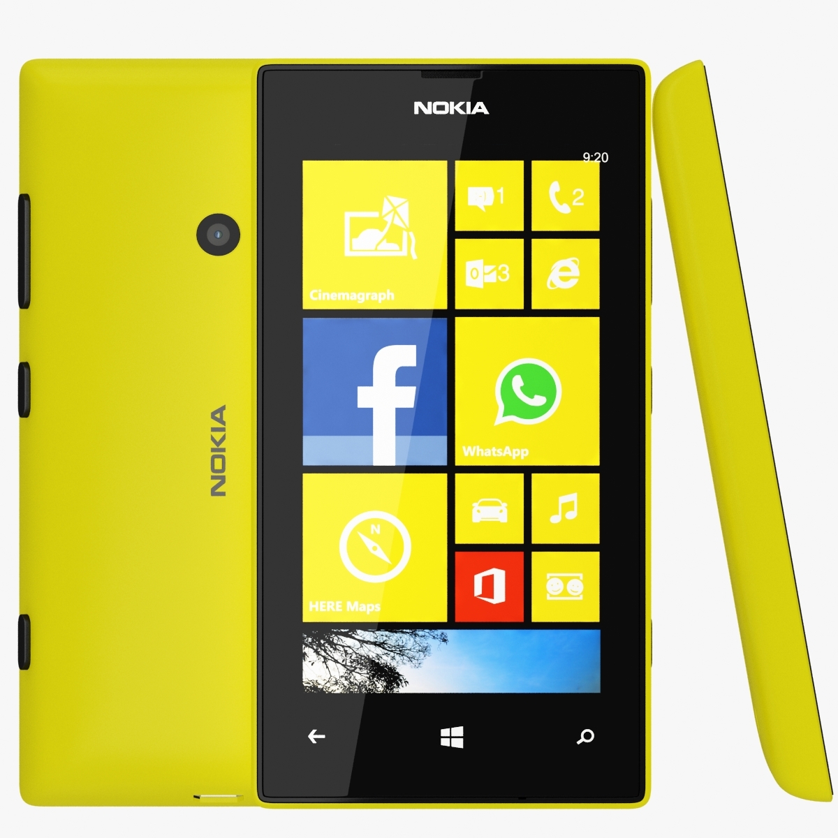 3d model nokia lumia 520