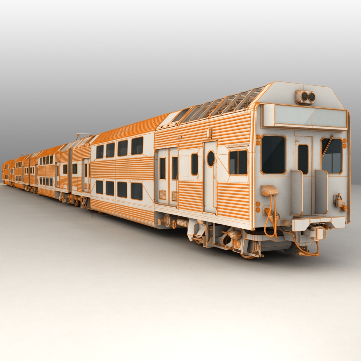 3d model city rail k set