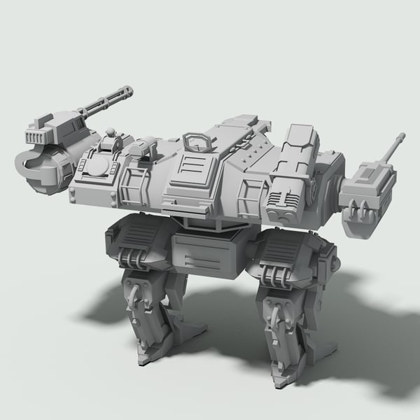 military fighter robot 3ds