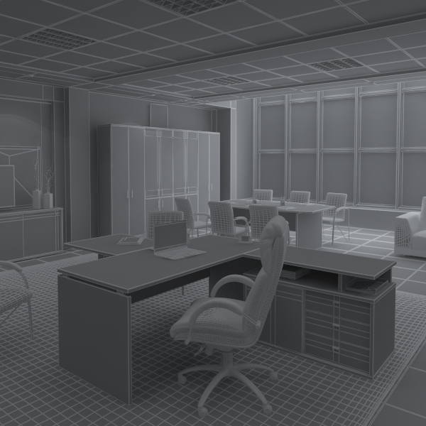 3ds max office design