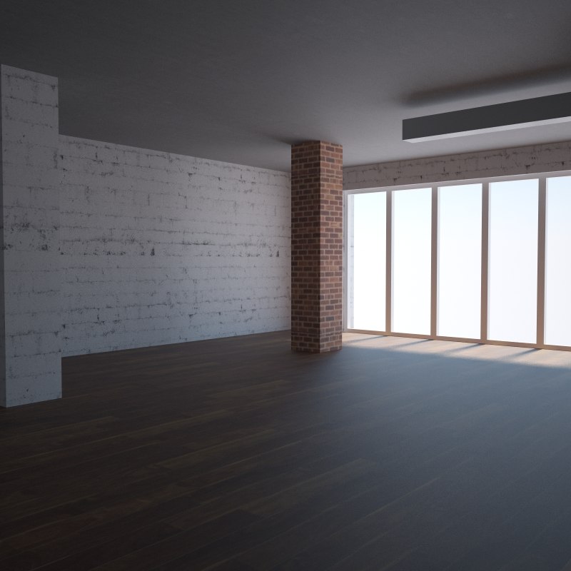 loft interior 3d model