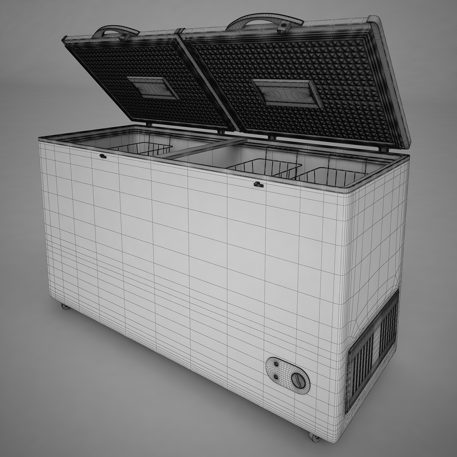 3d model of chest freezer freeze