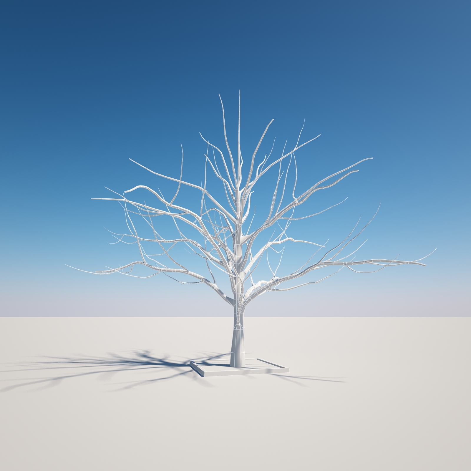 3d wood tree model