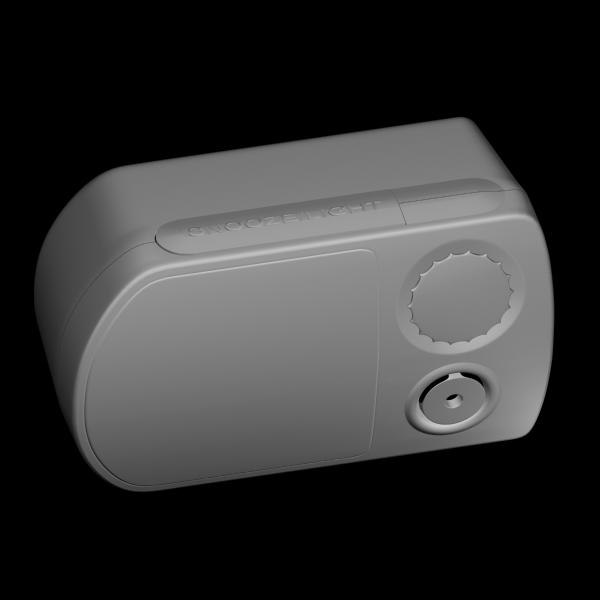 digital alarm clock 3d model