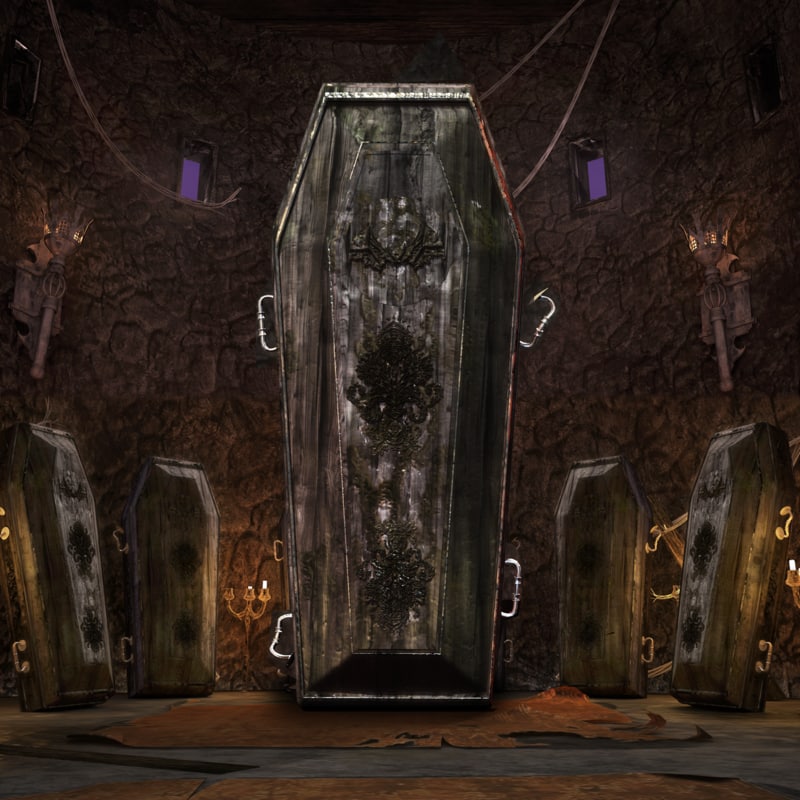 3d model coffin