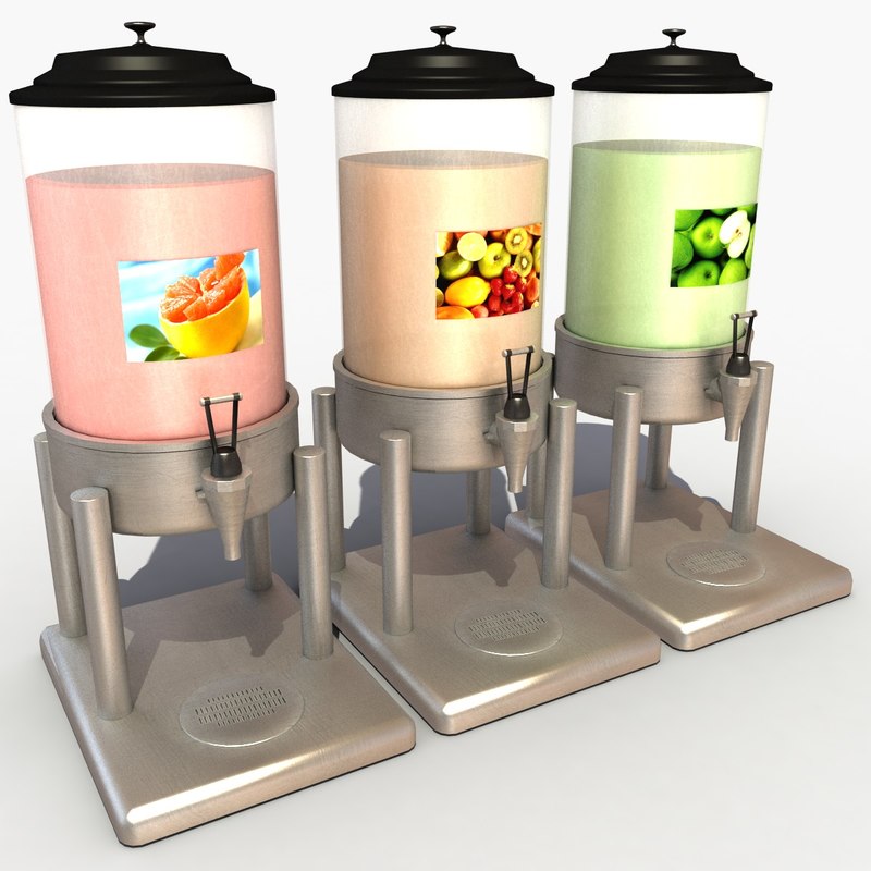juice dispenser 3d model