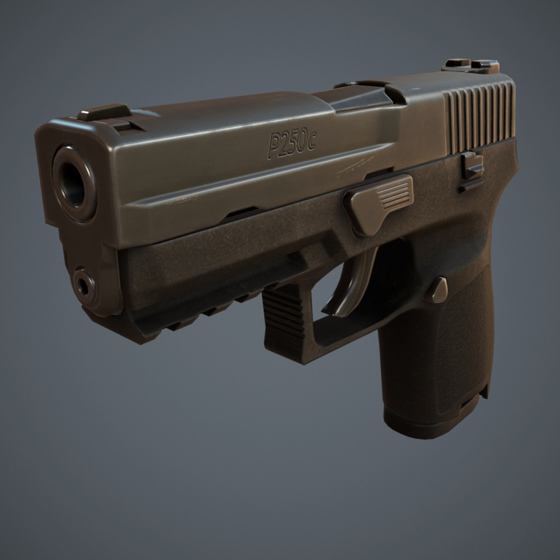 Pistola compacta P250 Modelo 3D - TurboSquid 794182