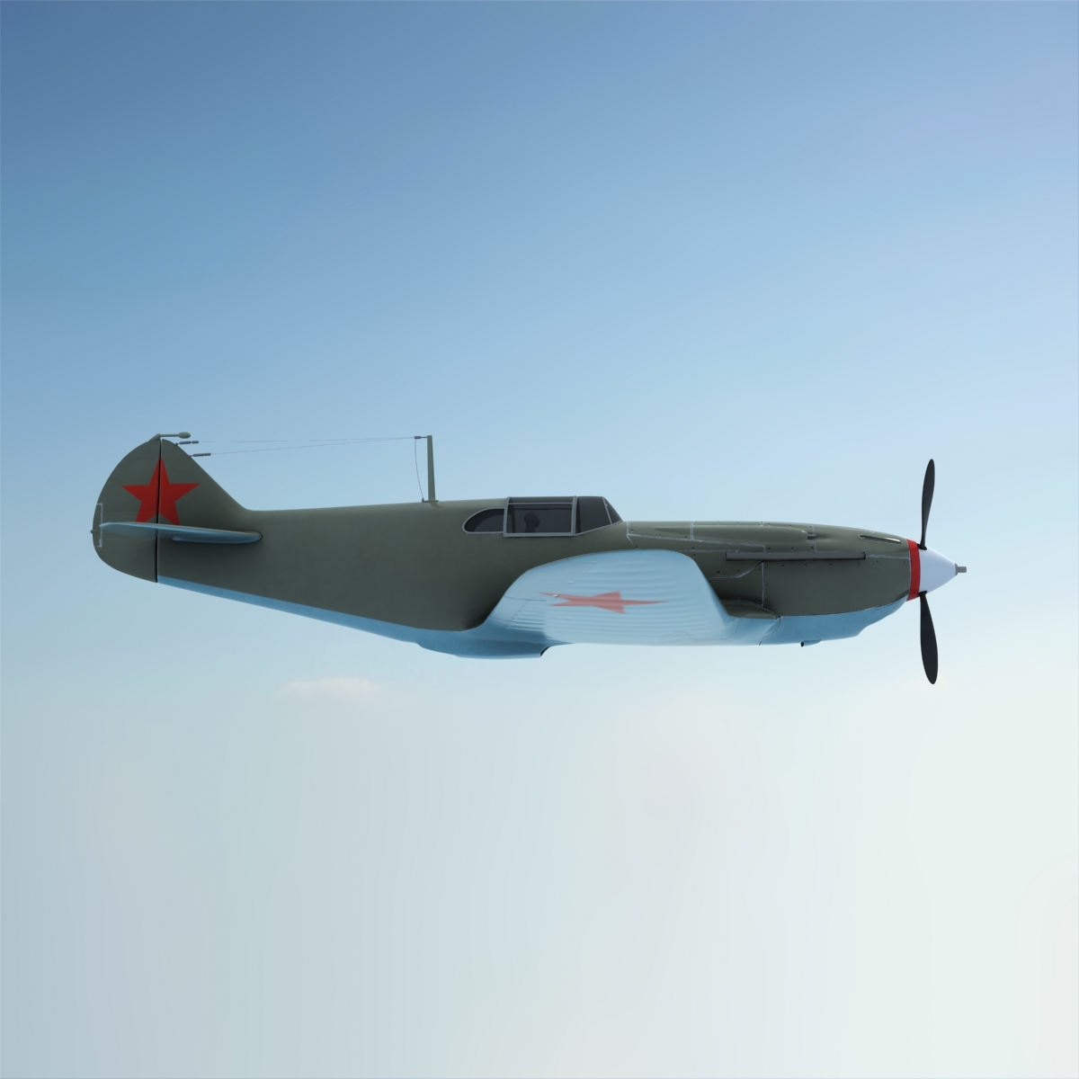 lagg-3 fighter 3d max