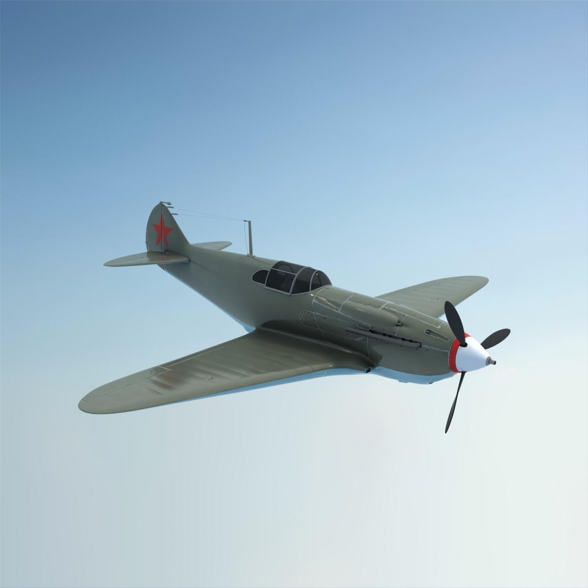 lagg-3 fighter 3d max