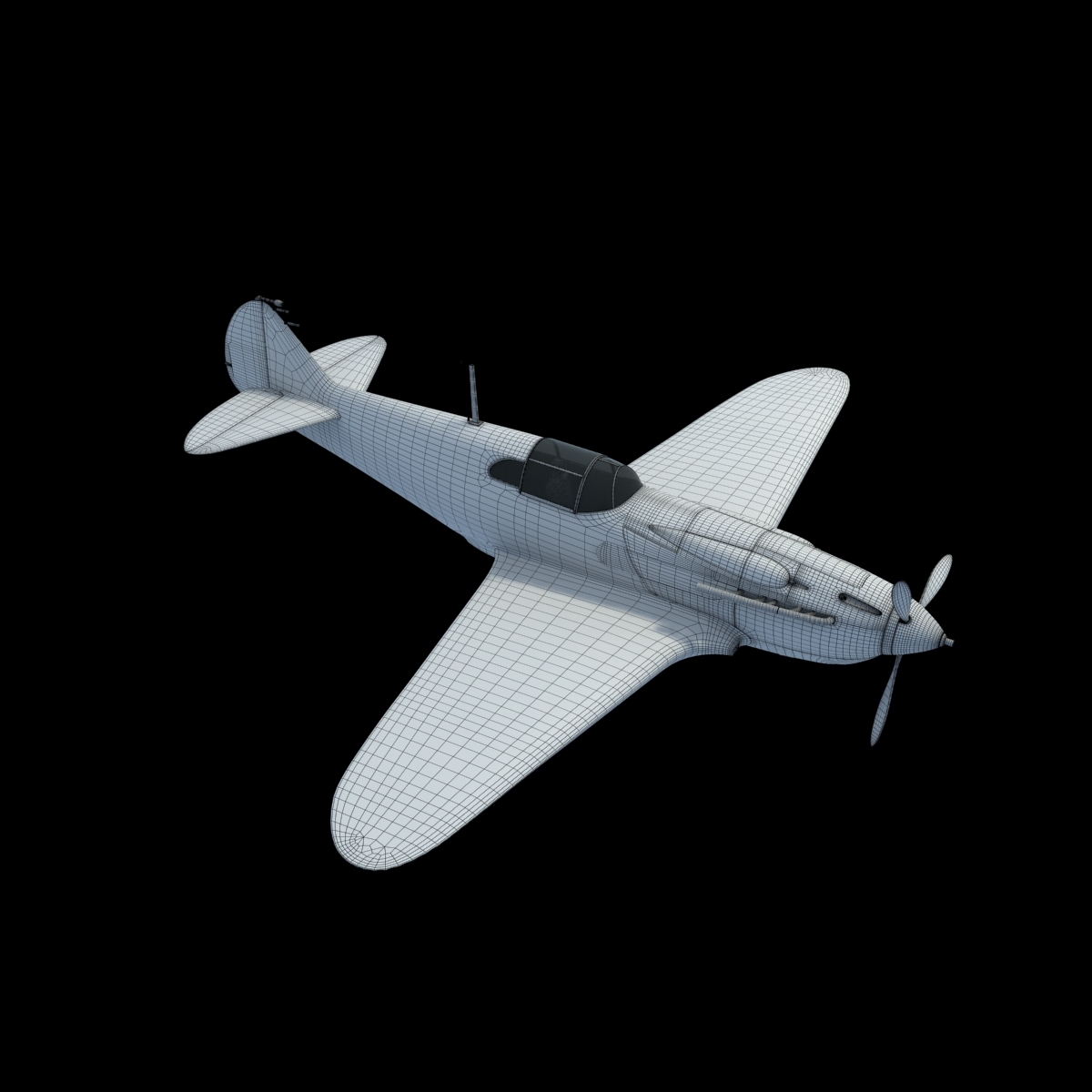 lagg-3 fighter 3d max