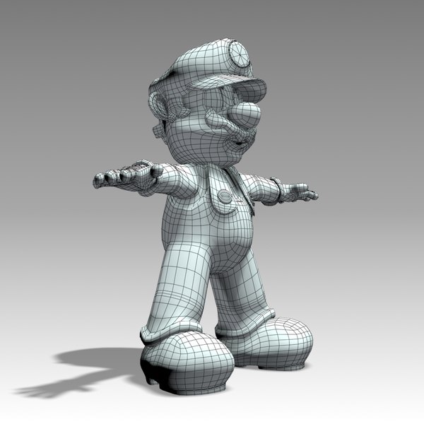 3d model super mario rigged