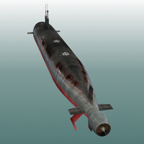 3ds max uss seawolf ssn-21 submarine