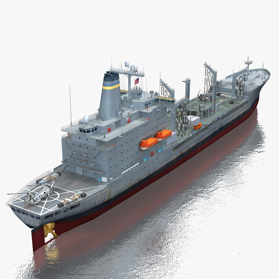3d model of usns oil tanker