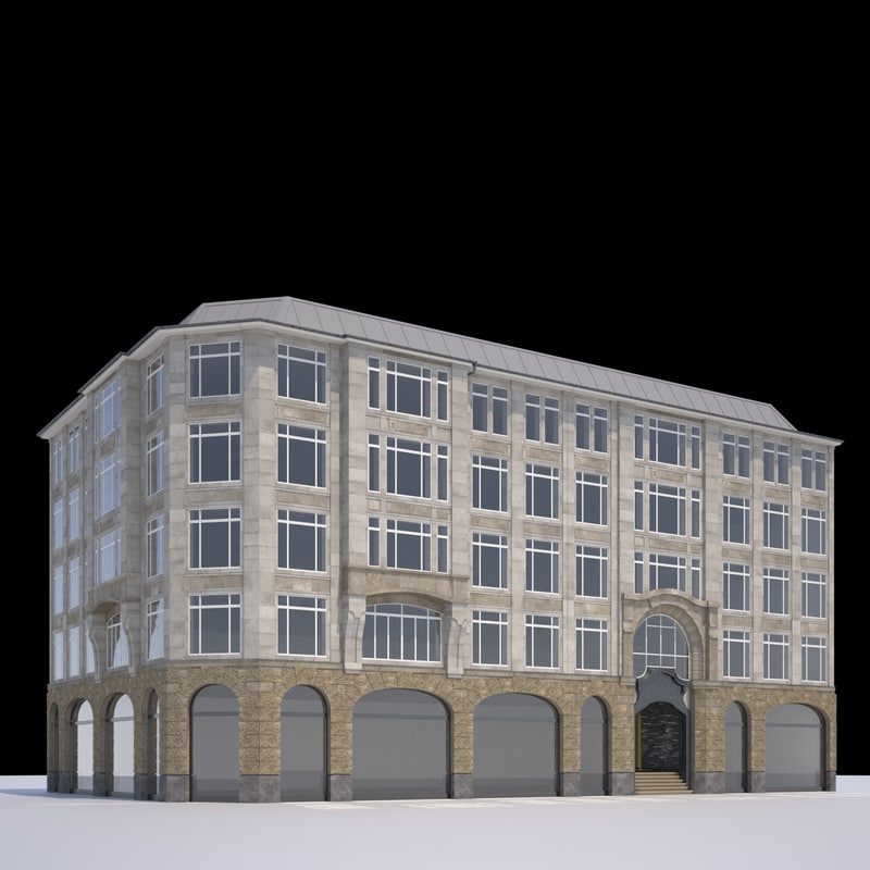 classic office building 3d x