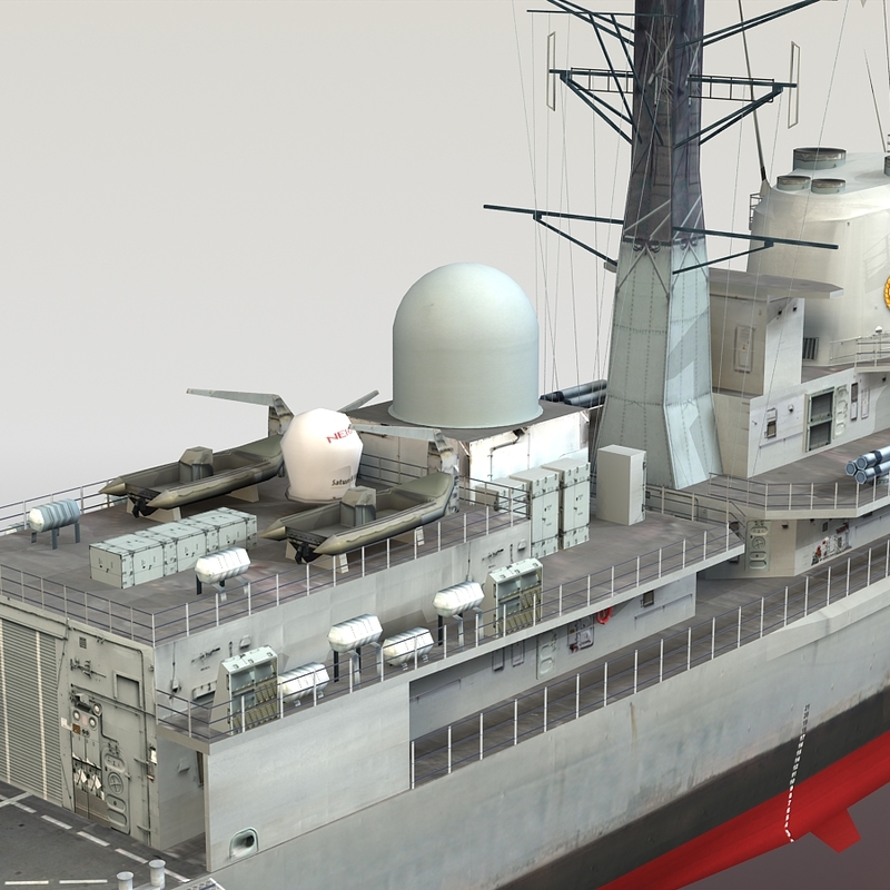hms edinburgh d97 type 3d model