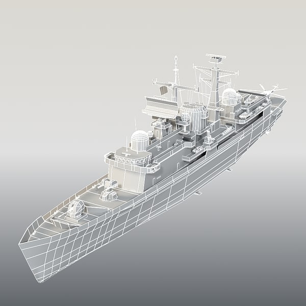hms edinburgh d97 type 3d model