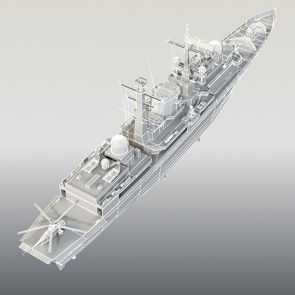 hms edinburgh d97 type 3d model