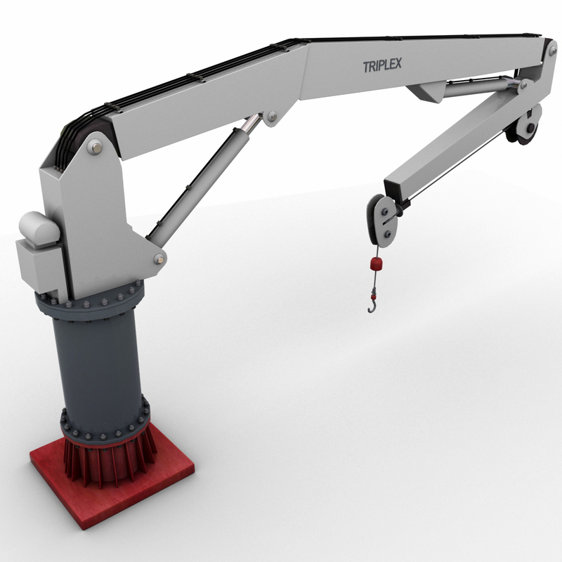 3dsmax deck crane