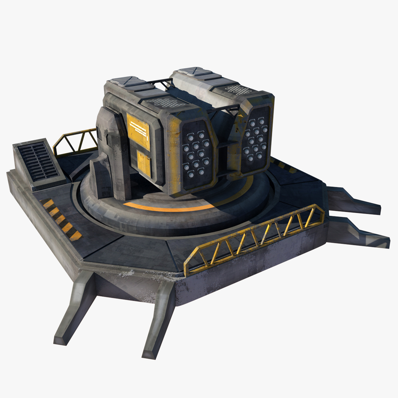 max futuristic missile turret