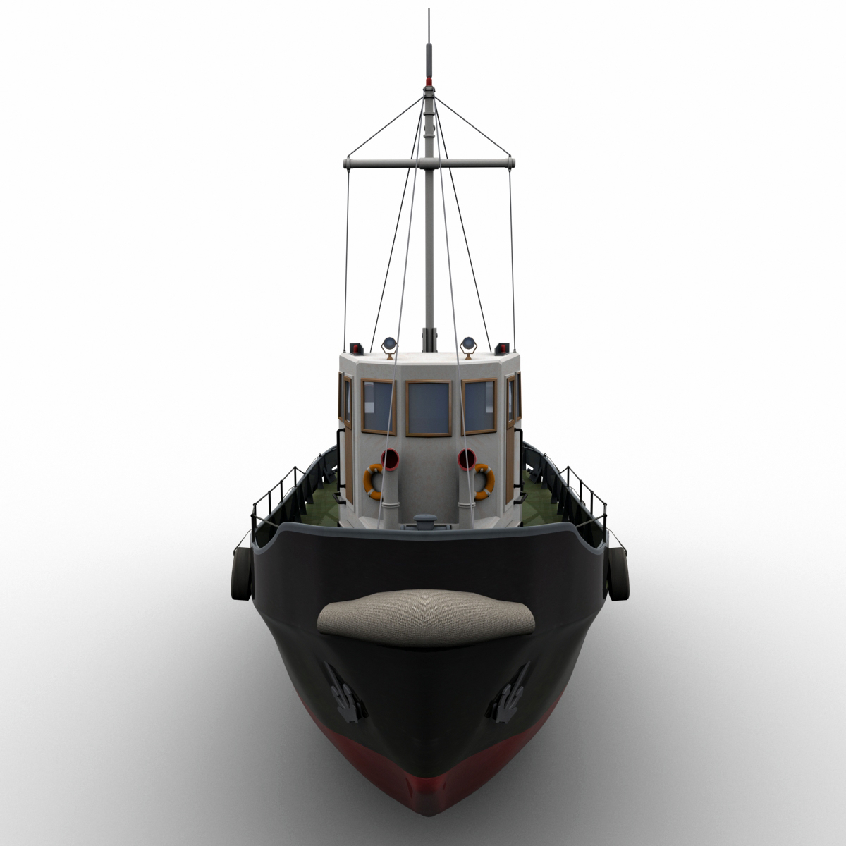 3d model tugboat crane