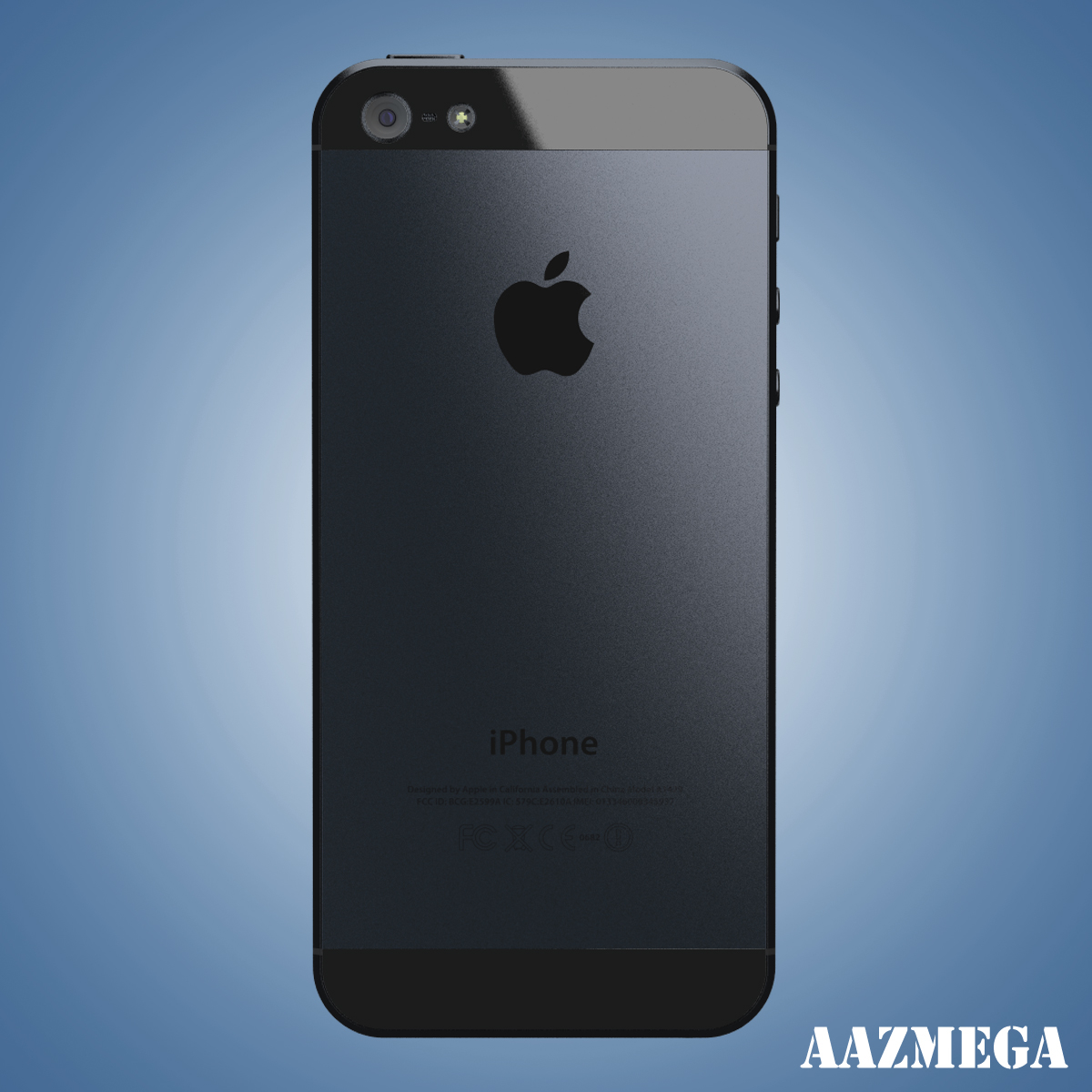 iphone 5 slate black 3d 3ds