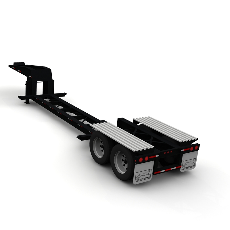 3d container chassis model