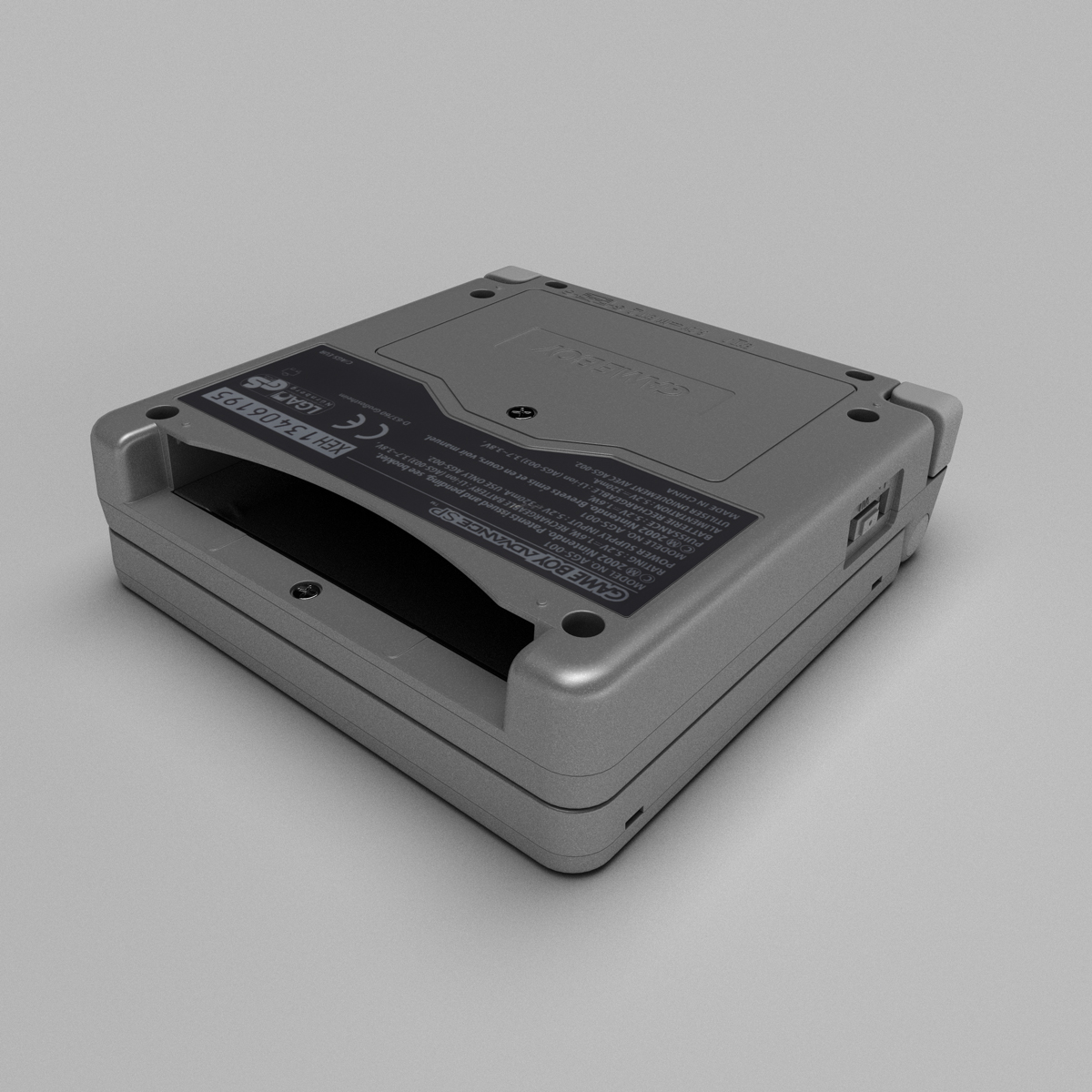 3d nintendo gameboy advance sp