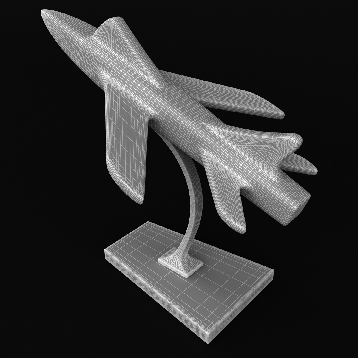 airplane decor plane 3d model