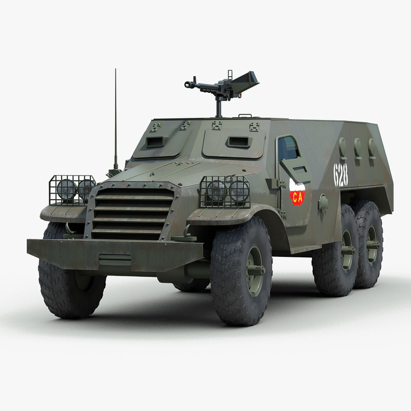 soviet btr 152 armored personnel 3d model