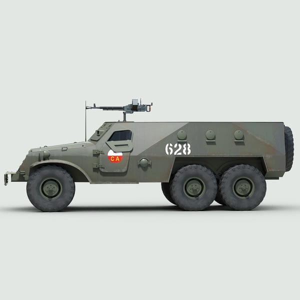 soviet btr 152 armored personnel 3d model