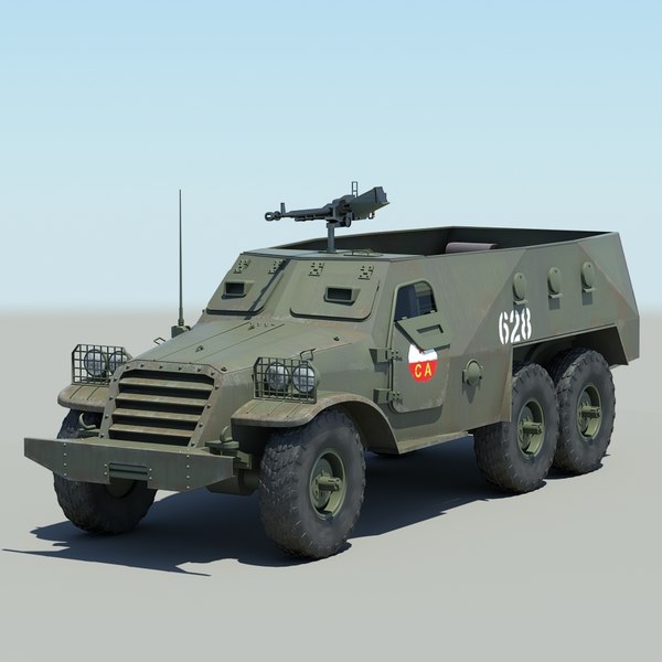 soviet btr 152 armored personnel 3d model