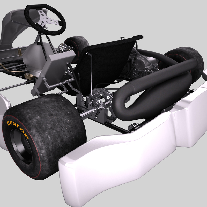 3d generic go-kart model