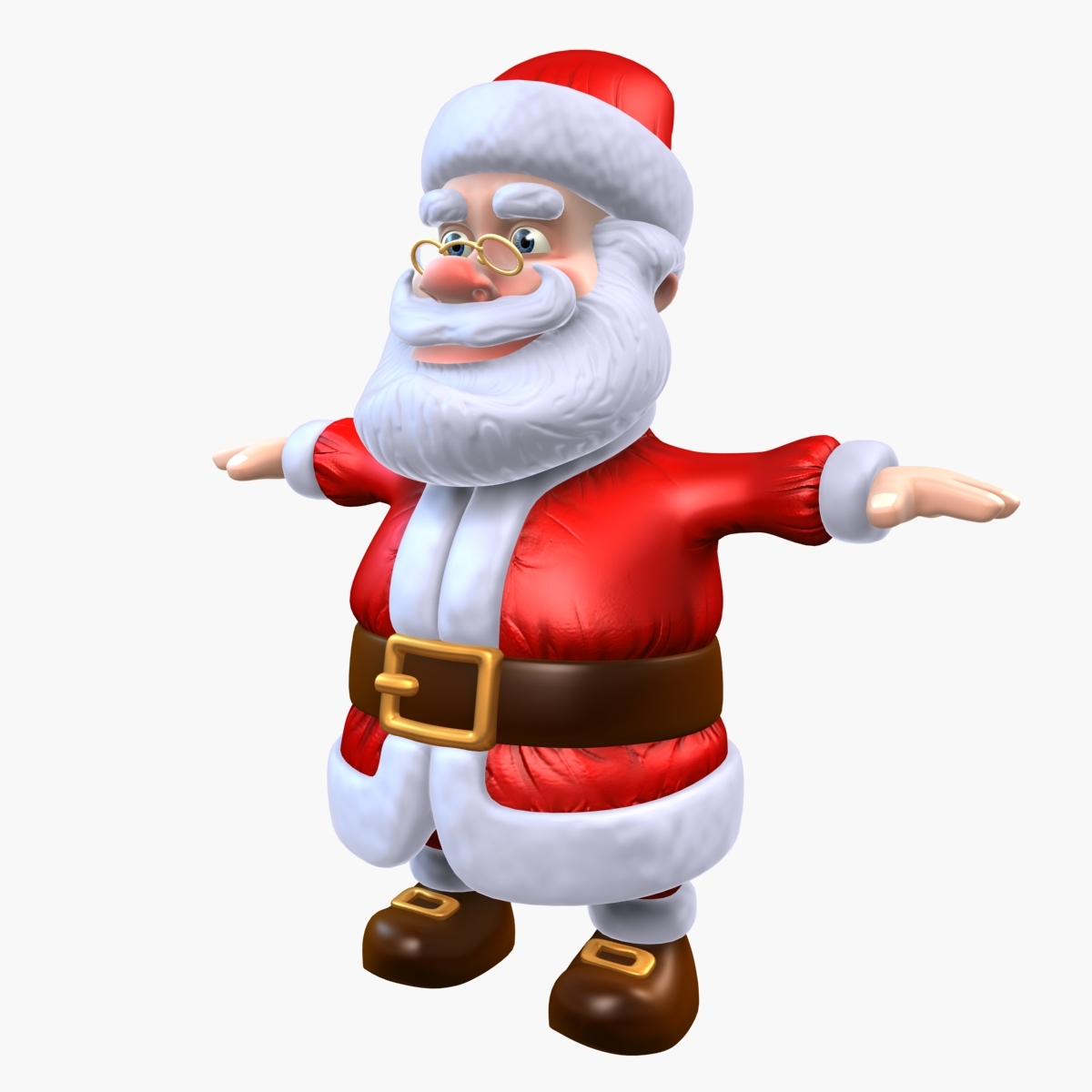 3d max cartoon character santa claus