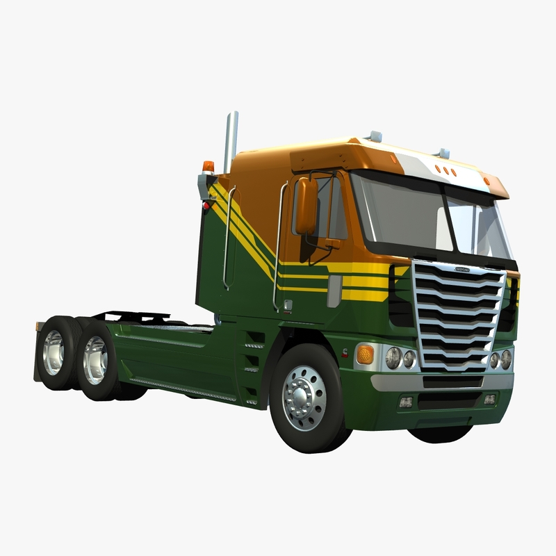 3d freightliner argosy truck 2014 model