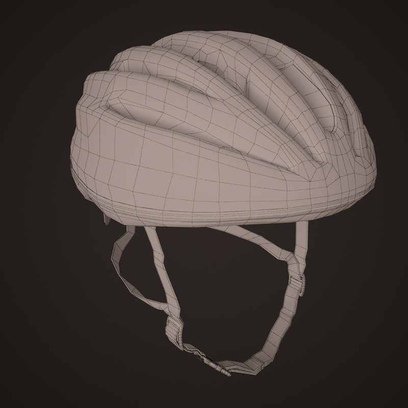 3d road bicycle helmet model
