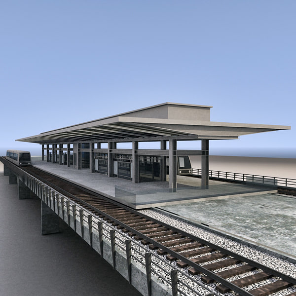 metro station 3d model