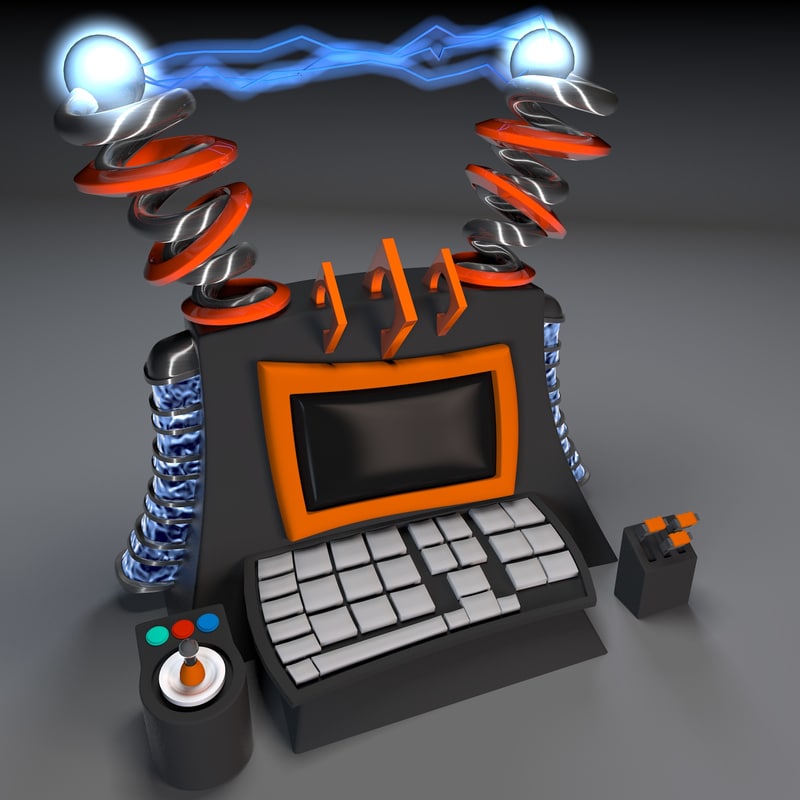 cartoon computer 3d c4d