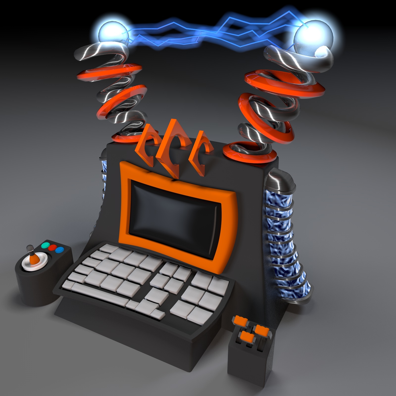 cartoon computer 3d c4d