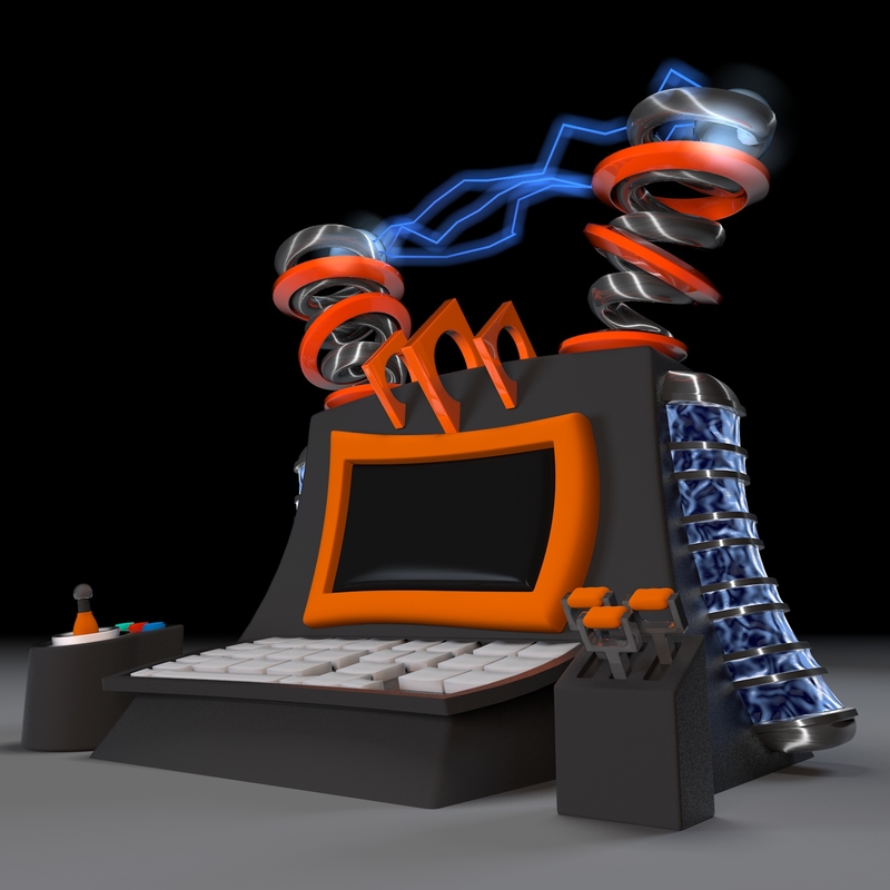 cartoon computer 3d c4d