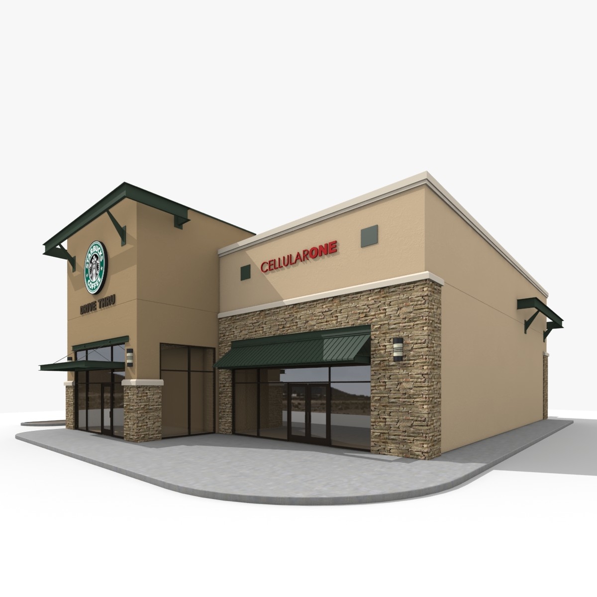 3d model starbucks restaurant