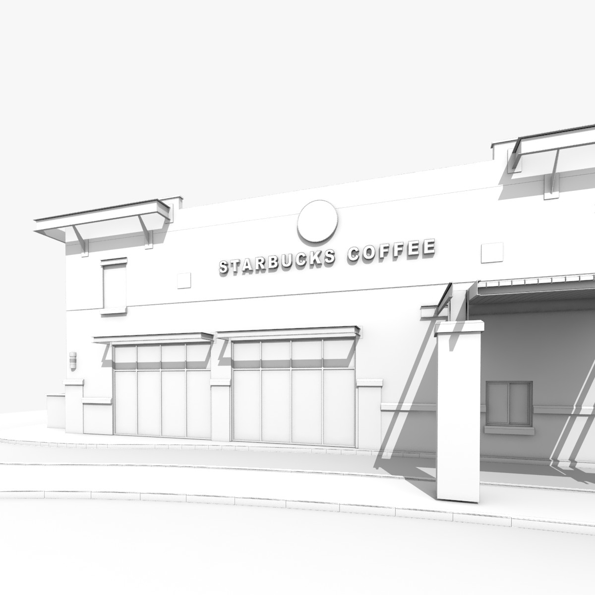 3d model starbucks restaurant