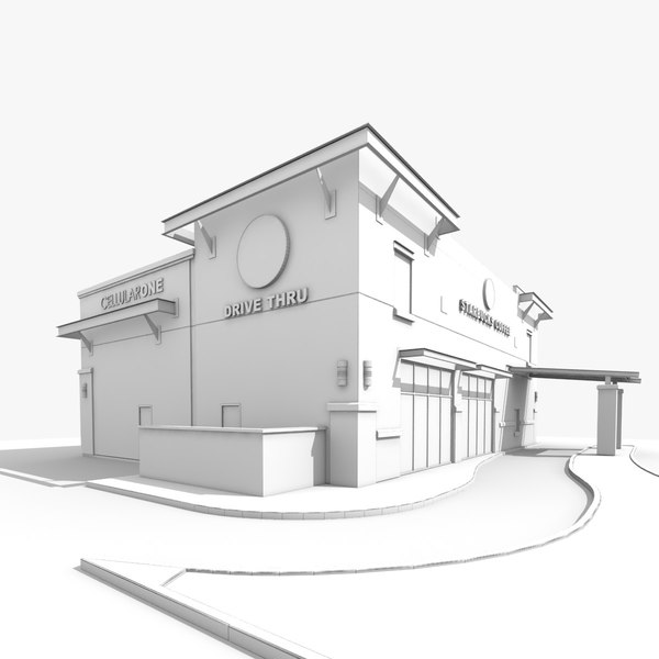 3d model starbucks restaurant