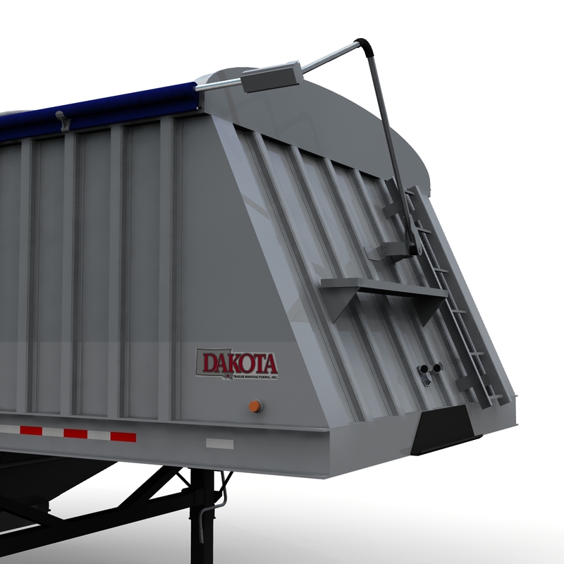 3d dakota grain pup trailer model