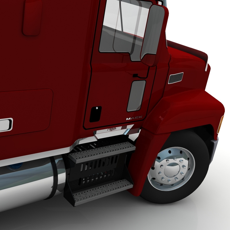 3d mack ch truck heavy model