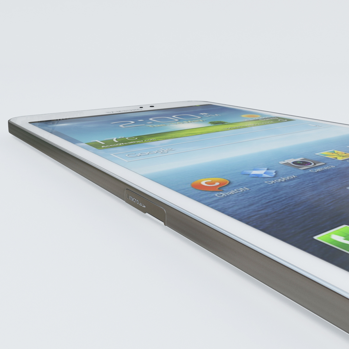 3d realistic samsung galaxy tab