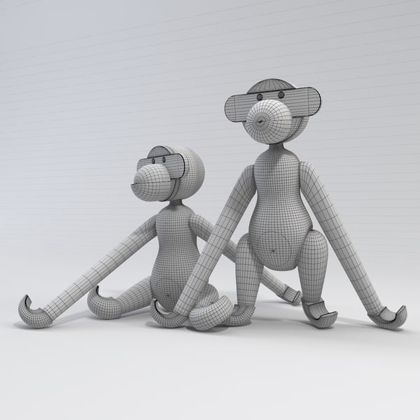max realistic wooden monkey