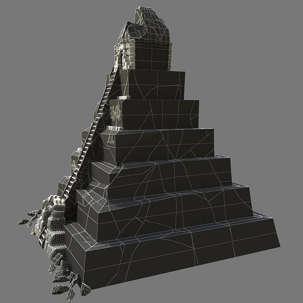 aztec pyramid 3d