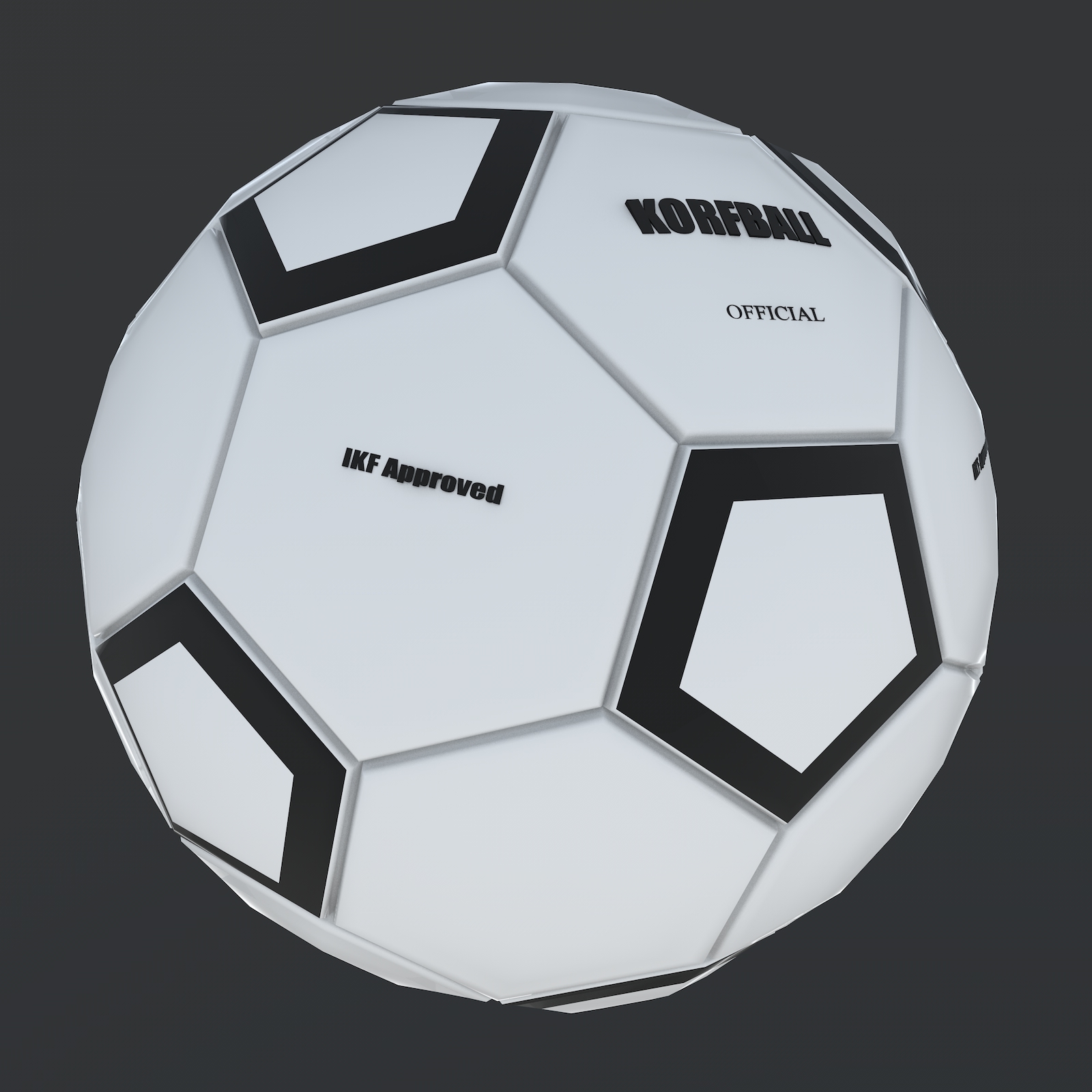 3d korfball ball